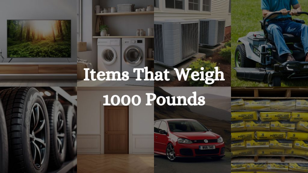 11 Items That Weigh 1000 Pounds